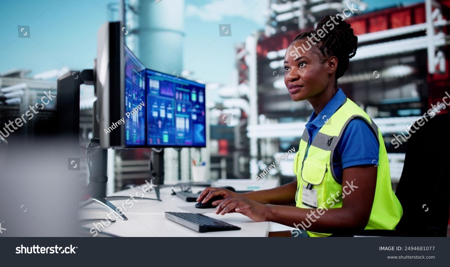 Engineer Operators Using Scada System Industrial Stock Photo 2494681077 | Shutterstock