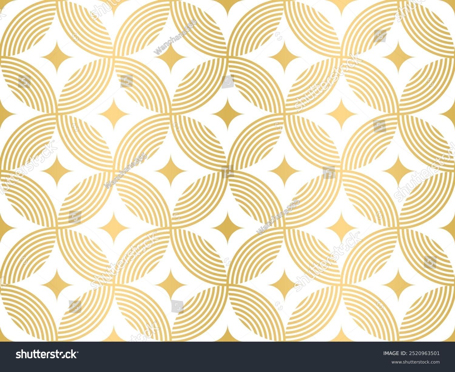 Abstract Circles Geometric Pattern Simple Lattice Vector de stoc ...