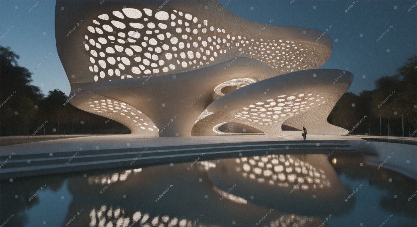 Architecture Image Features Parametric Design Elements Ai Generated