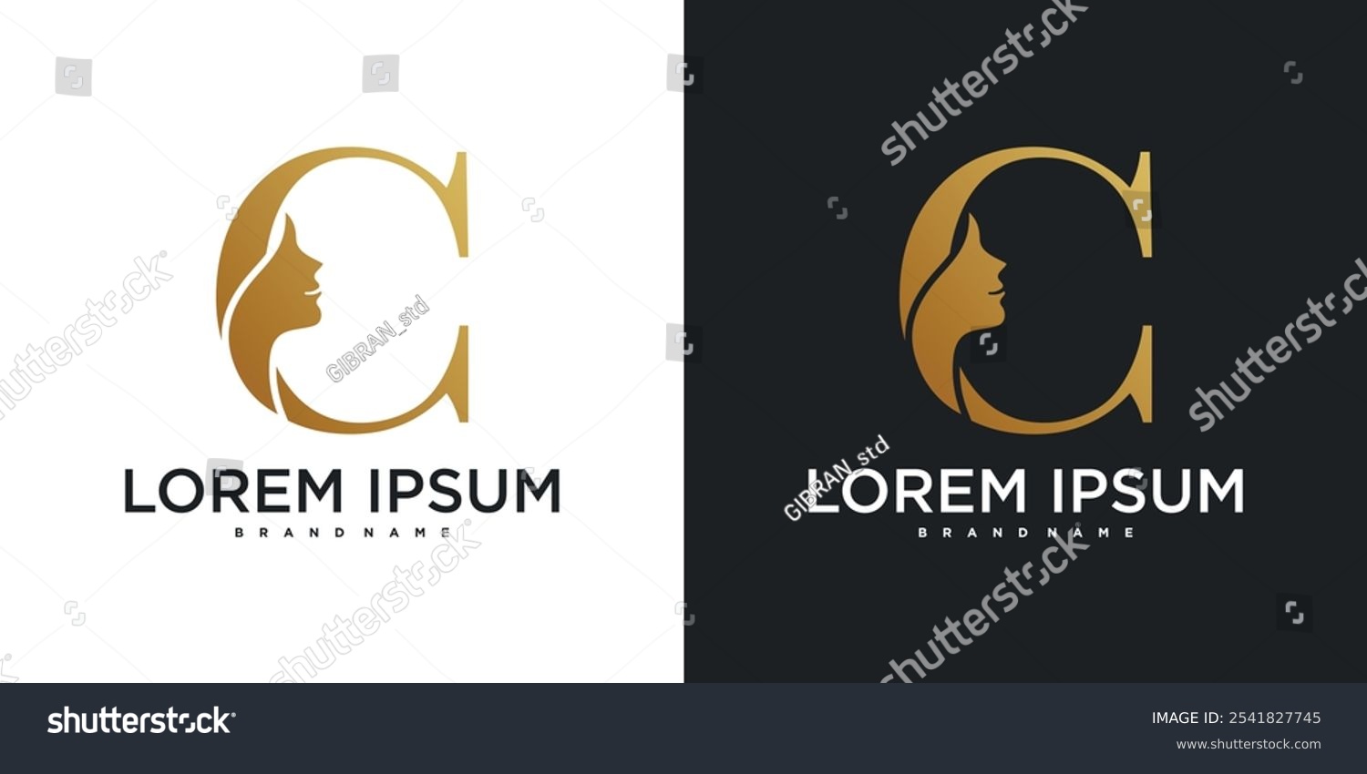 Initial Letter C Monogram Logo Design Stock Vector (Royalty Free) 2541827745 | Shutterstock