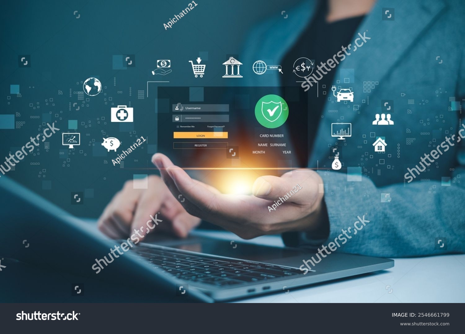 Digital Identity Management Authentication Processes Safeguarding Stock ...