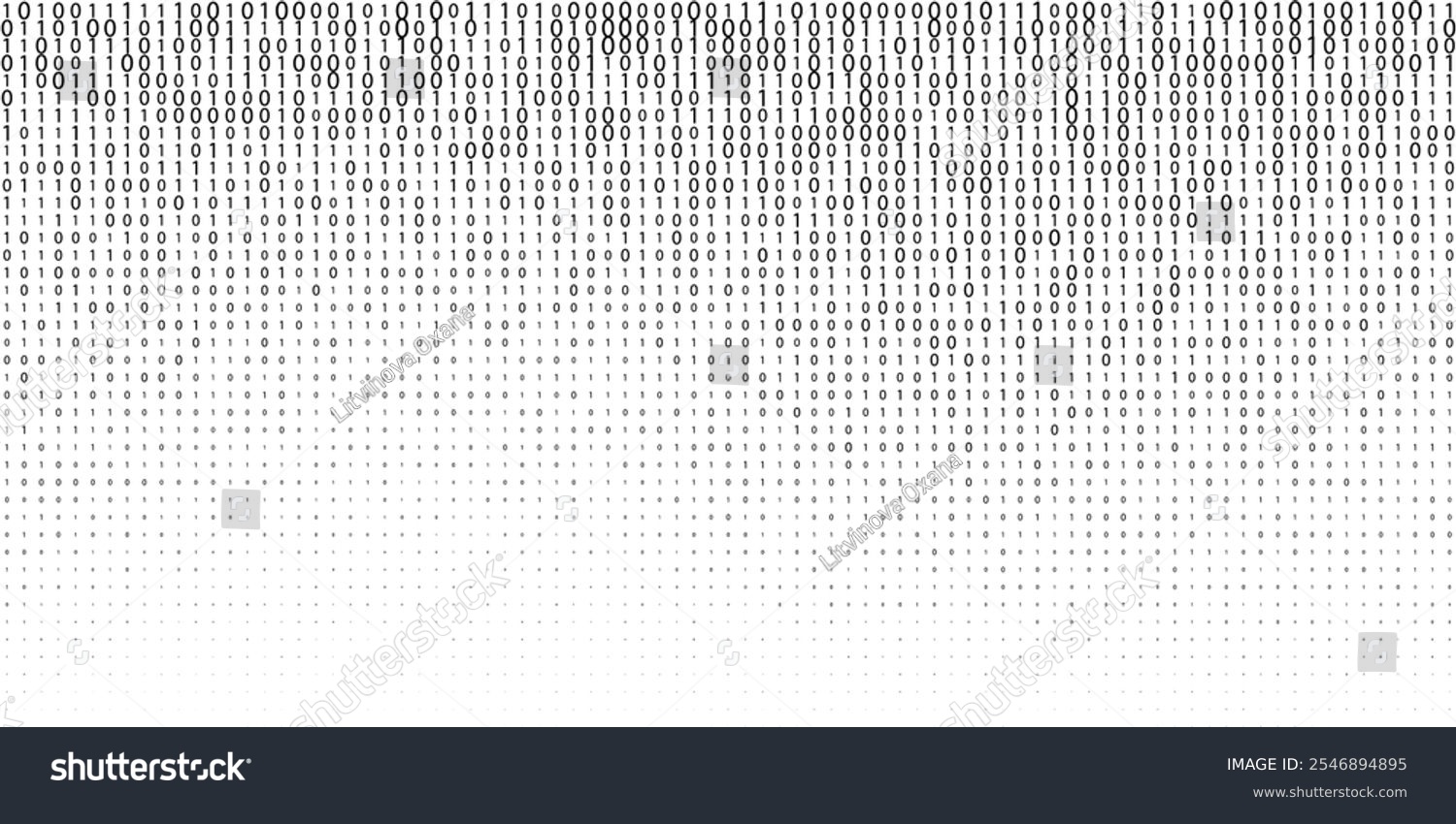 Halftone Binary Code Gradient Wave Bg Stock Vector (Royalty Free) 2546894895 | Shutterstock