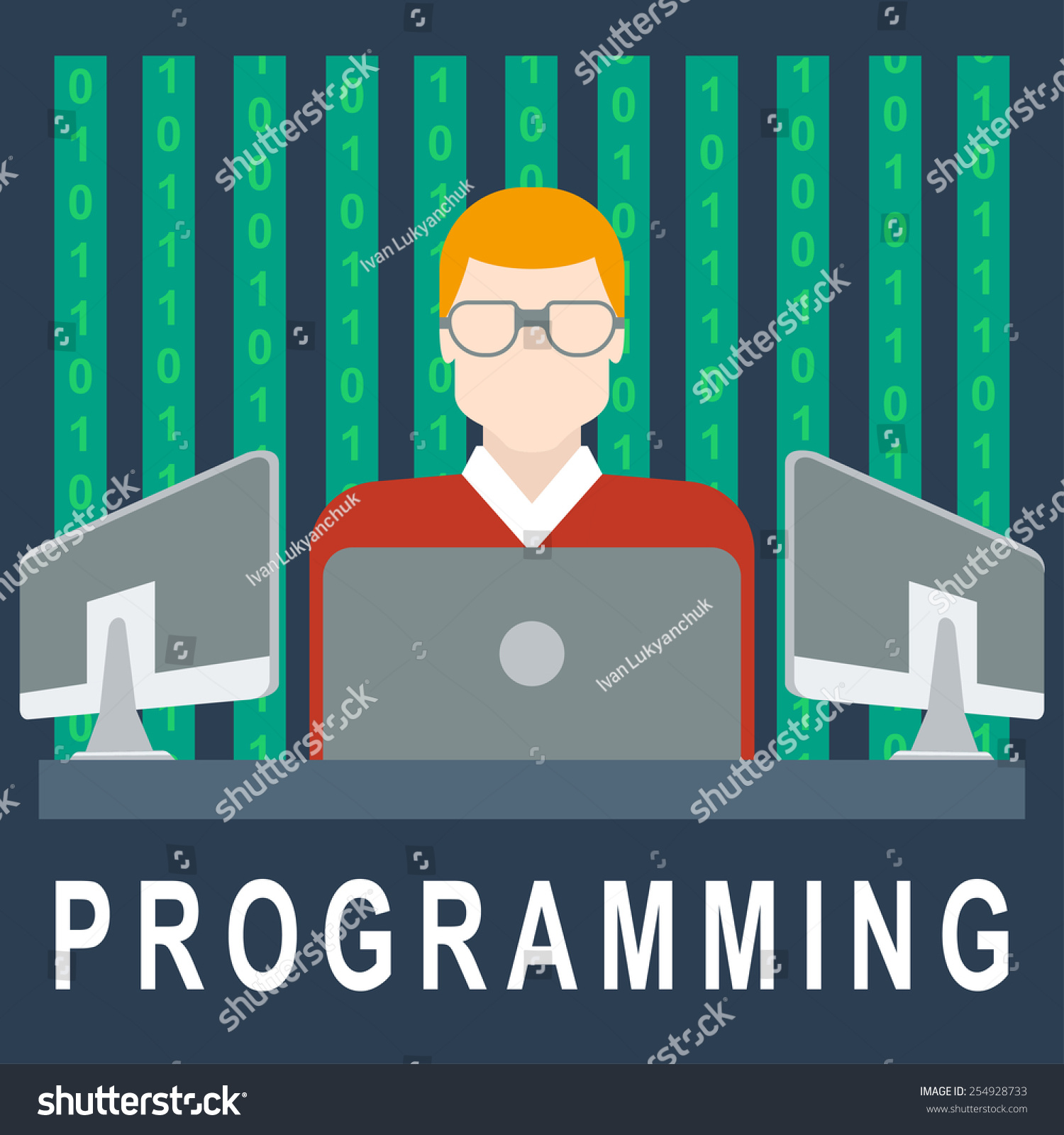 App Development Code Programming Concept Flat Stock Vector (Royalty Free) 254928733 | Shutterstock