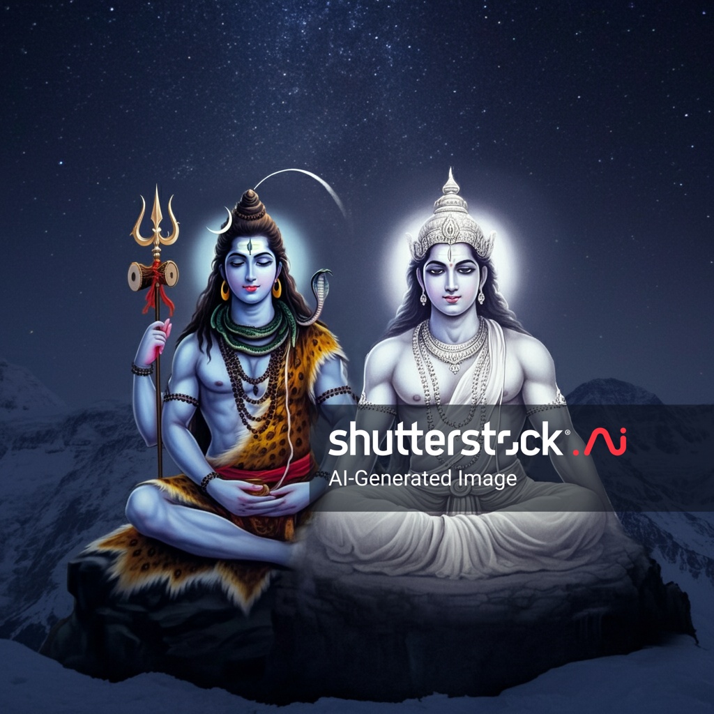 Lord Shiva Chandra Dev Divine Setting AI-generated image 2556665197 | Shutterstock
