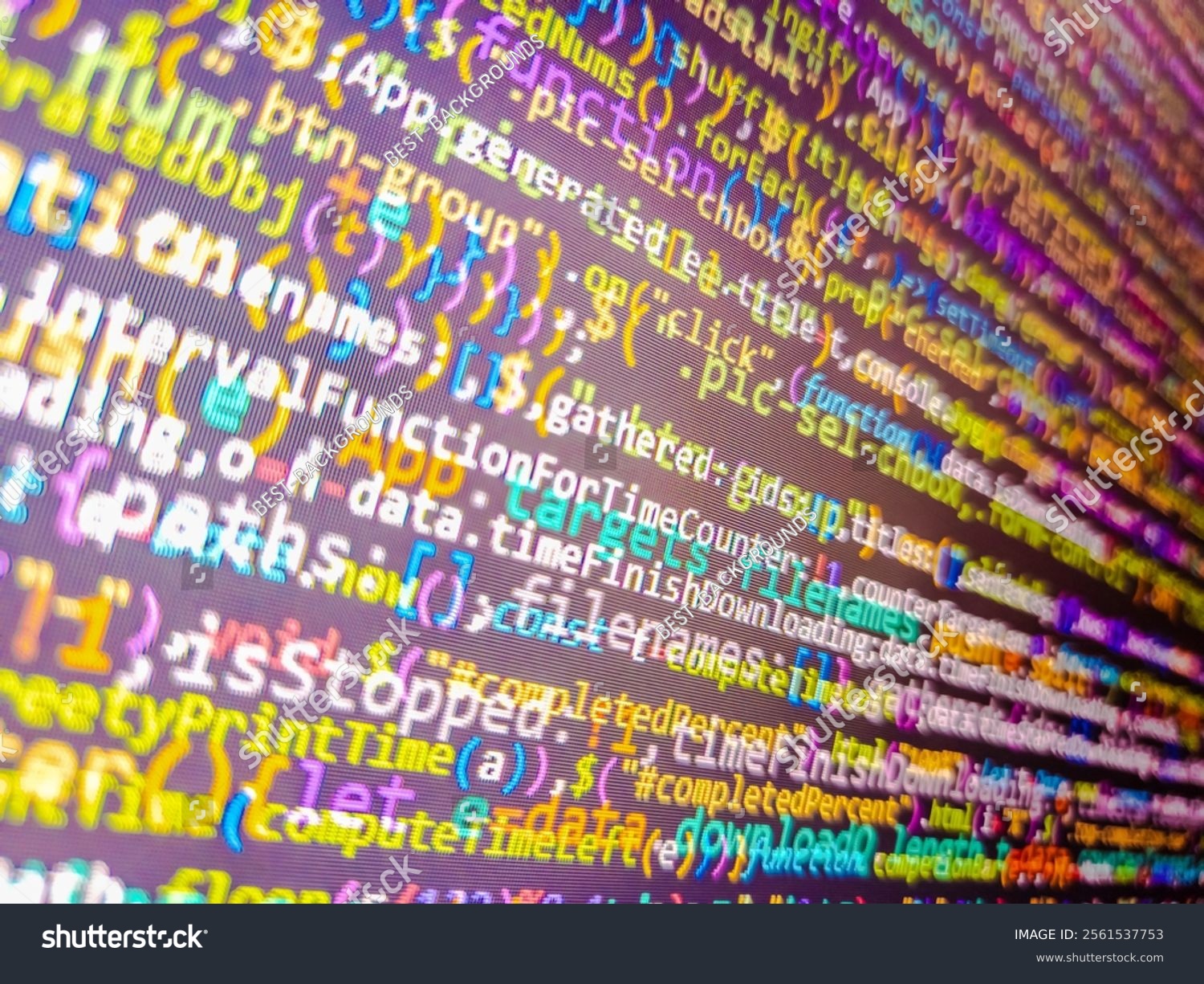Source Code Programming Concept Software Development Stock Photo 2561537753 | Shutterstock