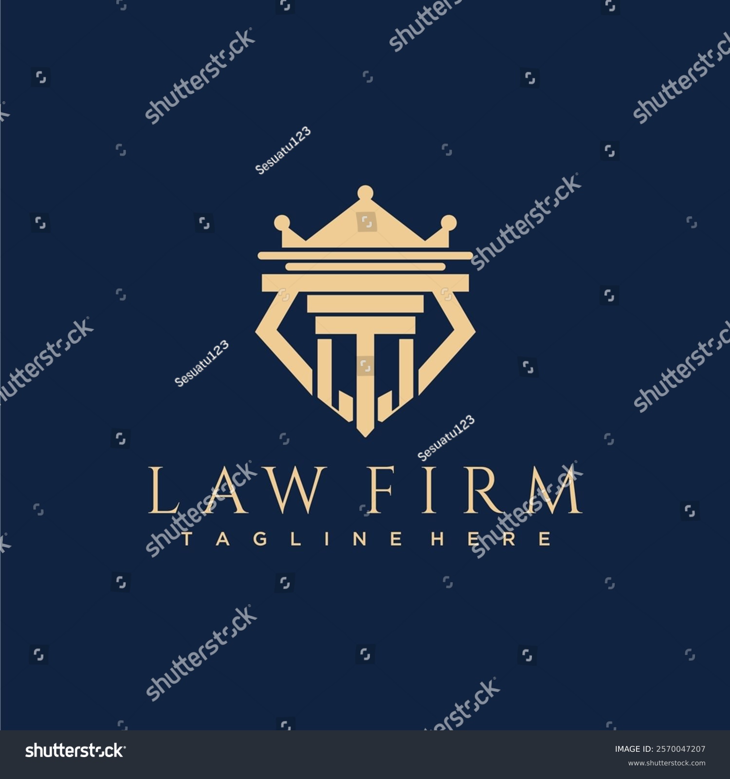 Lj Initial Monogram Logo Lawfirm Vector Stock Vector (Royalty Free) 2570047207 | Shutterstock