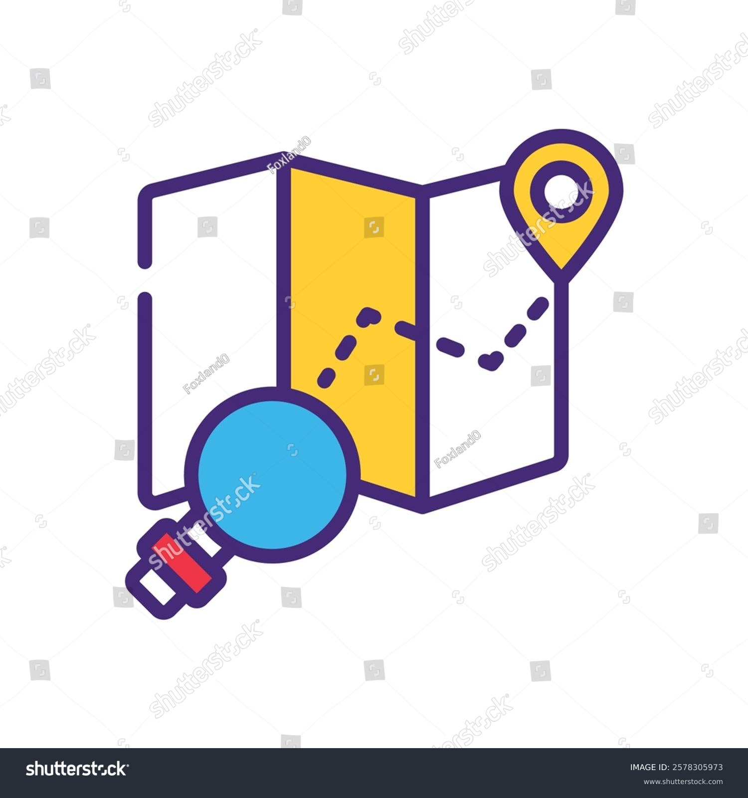 Maps Icon Vector Stock Illustration Stock Vector (Royalty Free ...