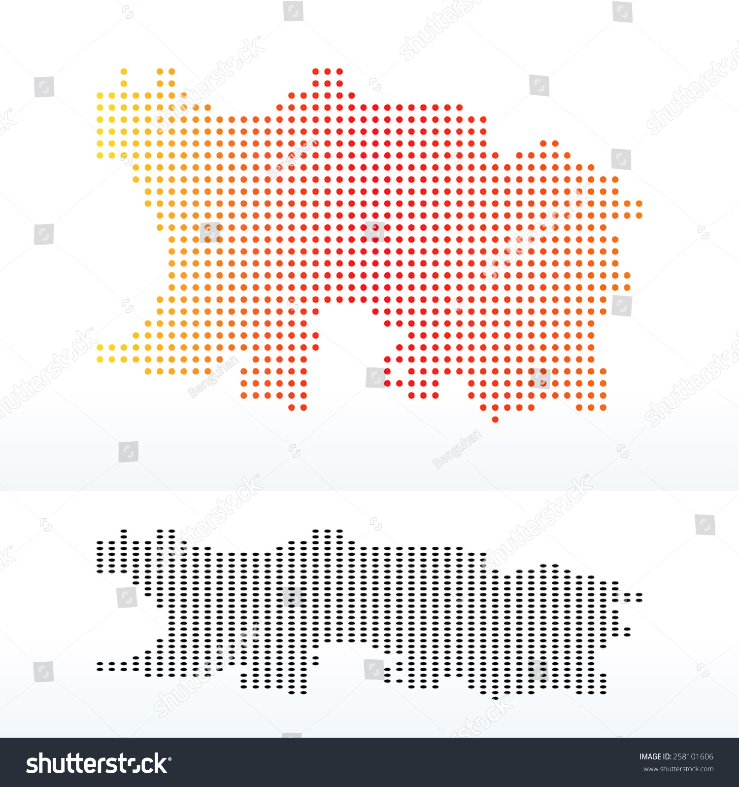 Vector Image Map Bailiwick Jersey British Stock Vector (Royalty Free ...