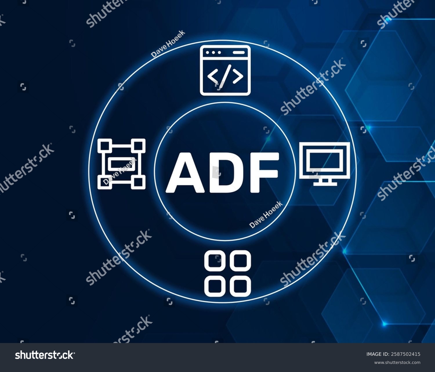 Adf Application Development Framework Acronym Framework Stock Illustration 2587502415 | Shutterstock