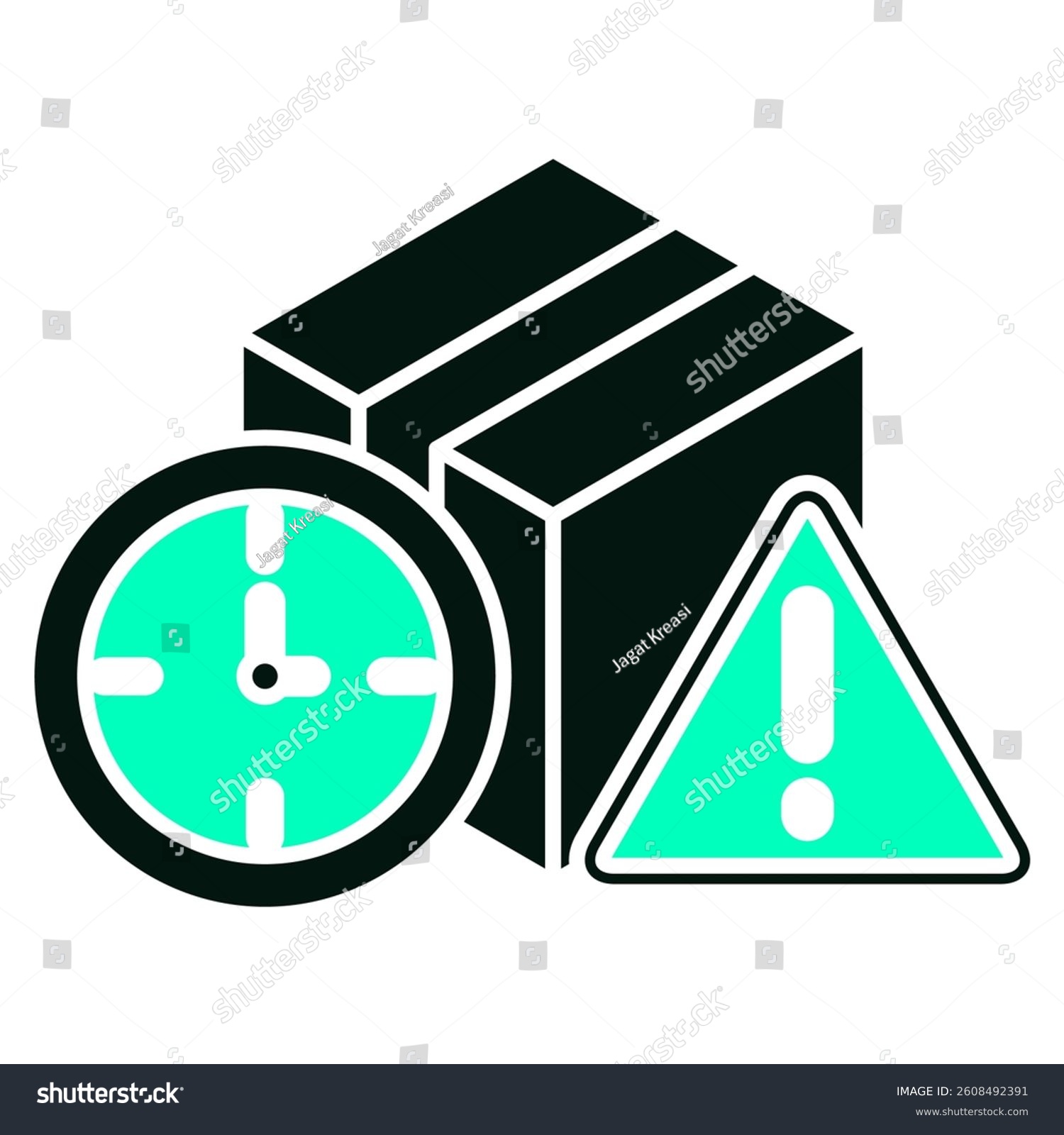 Expiry Icon Visualized Simply Dualtone Style Stock Vector (Royalty Free ...