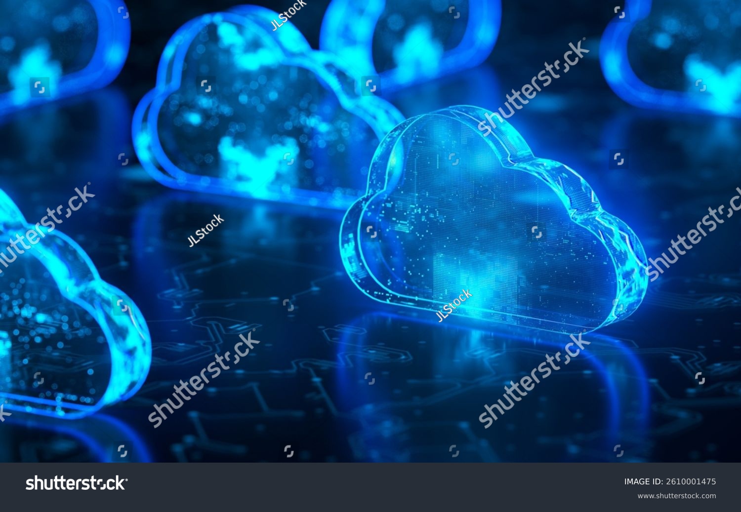 Cloud Computing Digital Information Data Center Stock Photo 2610001475 | Shutterstock