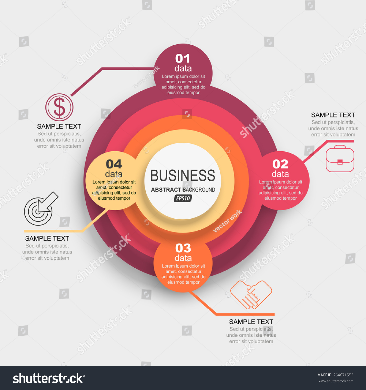Infographic Pie Chart Template