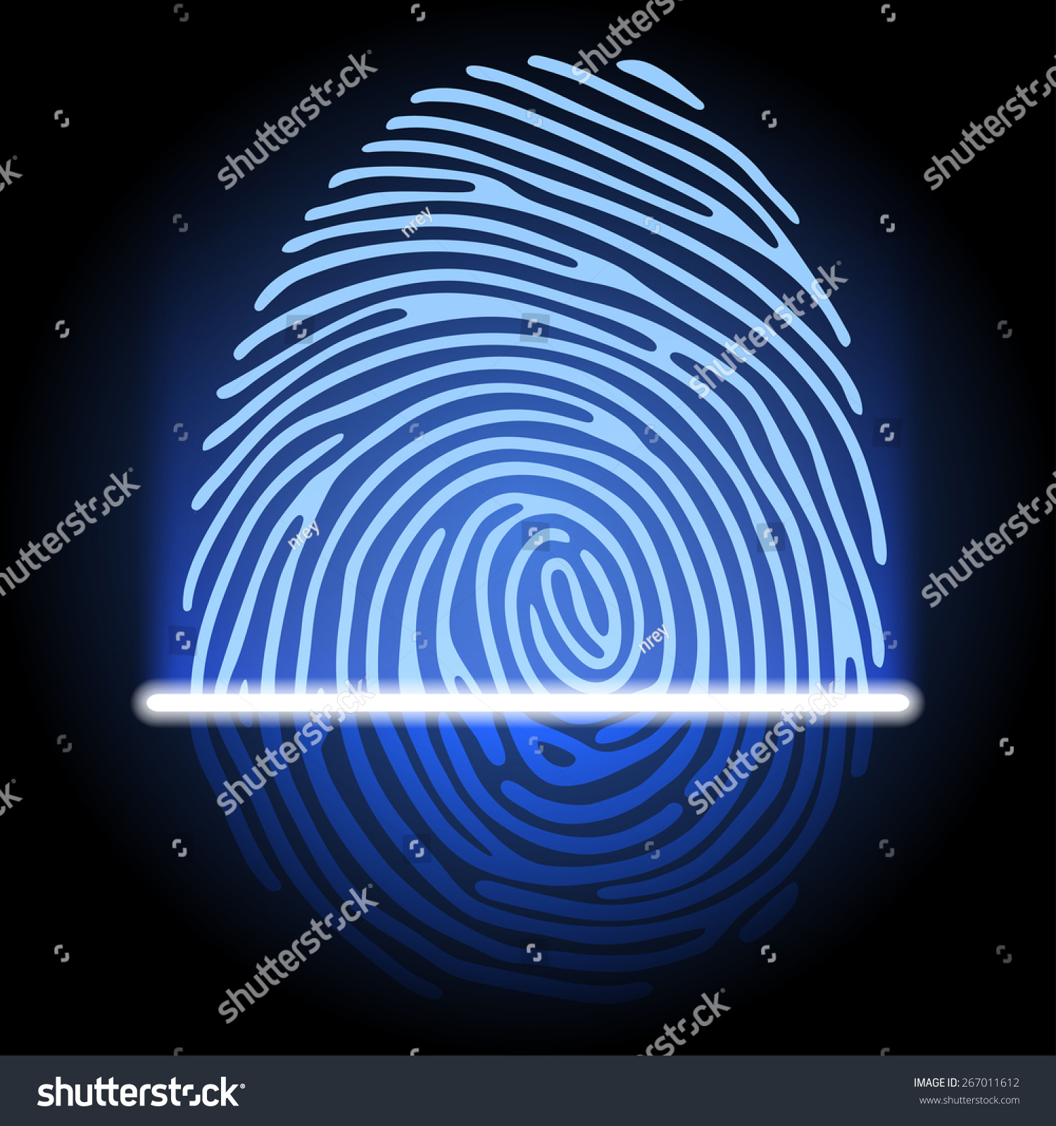fingerprint-identification-system-stock-illustration-267011612