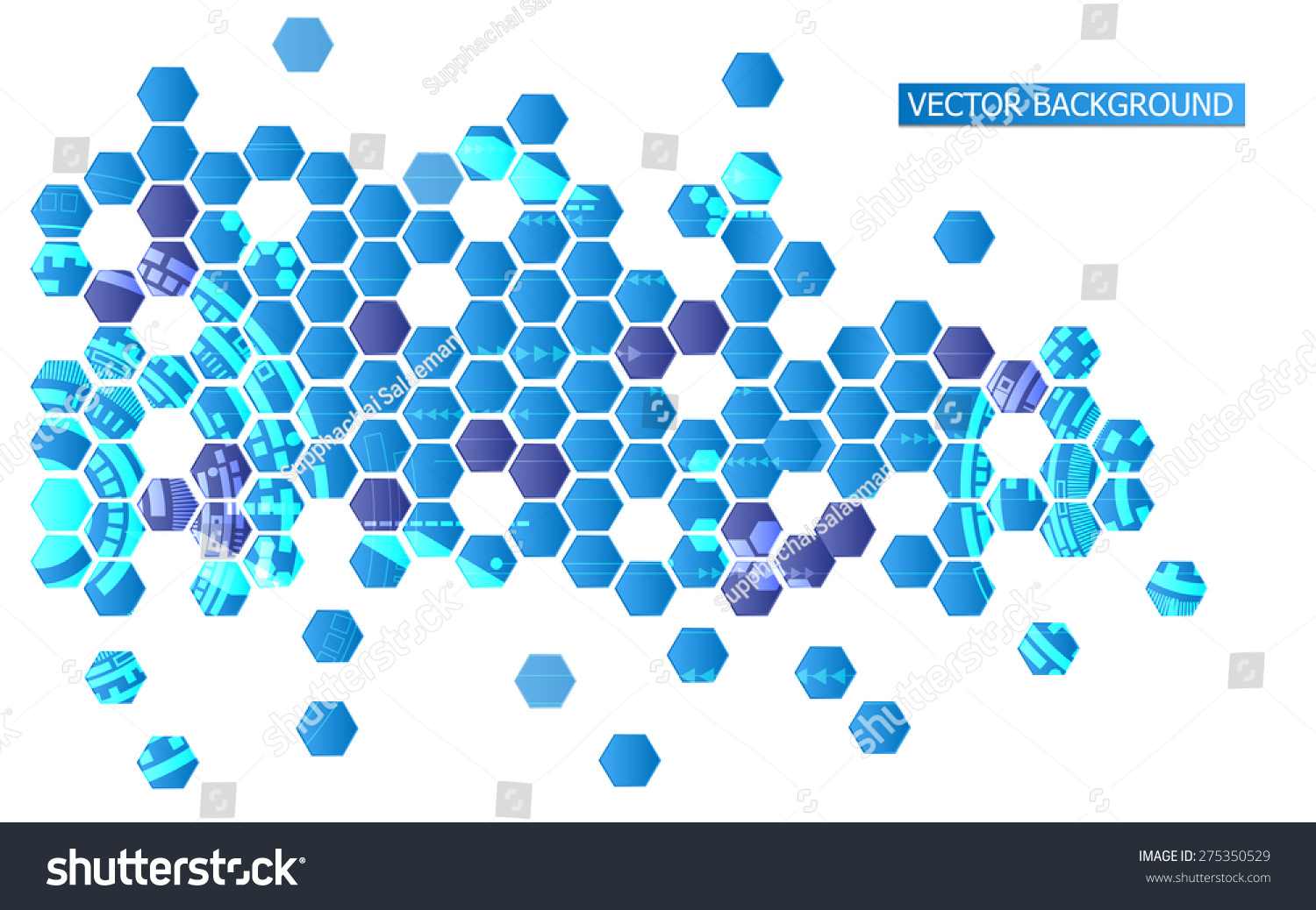 Vector Background Abstract Hexagon Pattern Design Stock Vector (Royalty ...