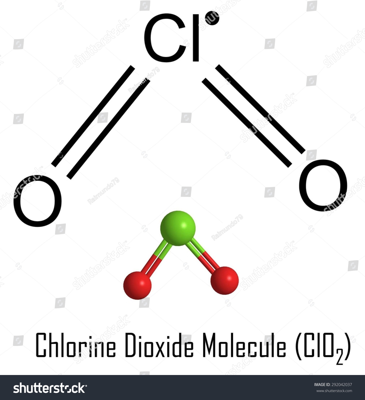 Chlorine Dioxide Structure