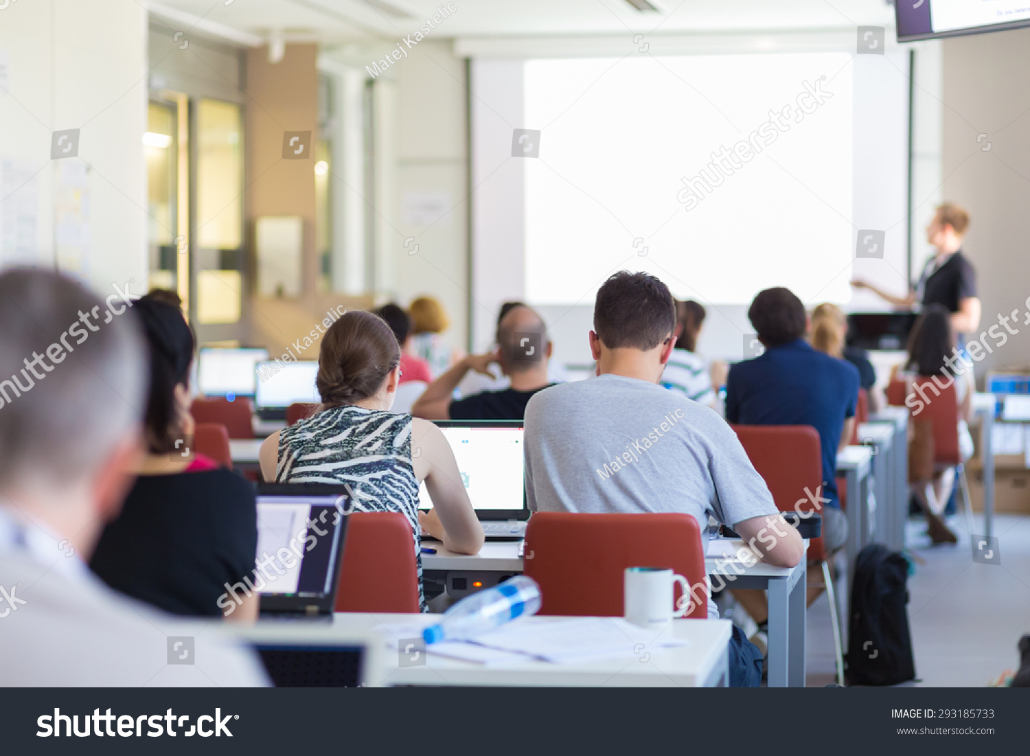 Workshop University Rear View Students Sitting Stock Photo 293185733 | Shutterstock