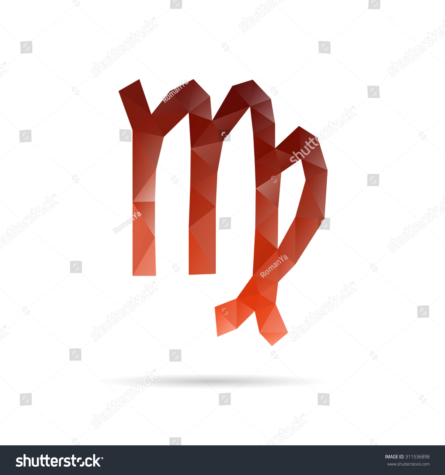 Abstract Zodiac Sign Geometric Triangle Design Stock Vector (Royalty Free) 311536898 | Shutterstock