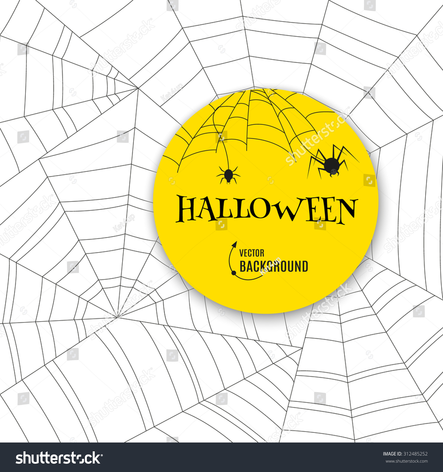 Spider Web Cobweb Vector Background Halloween Stock Vector (Royalty ...