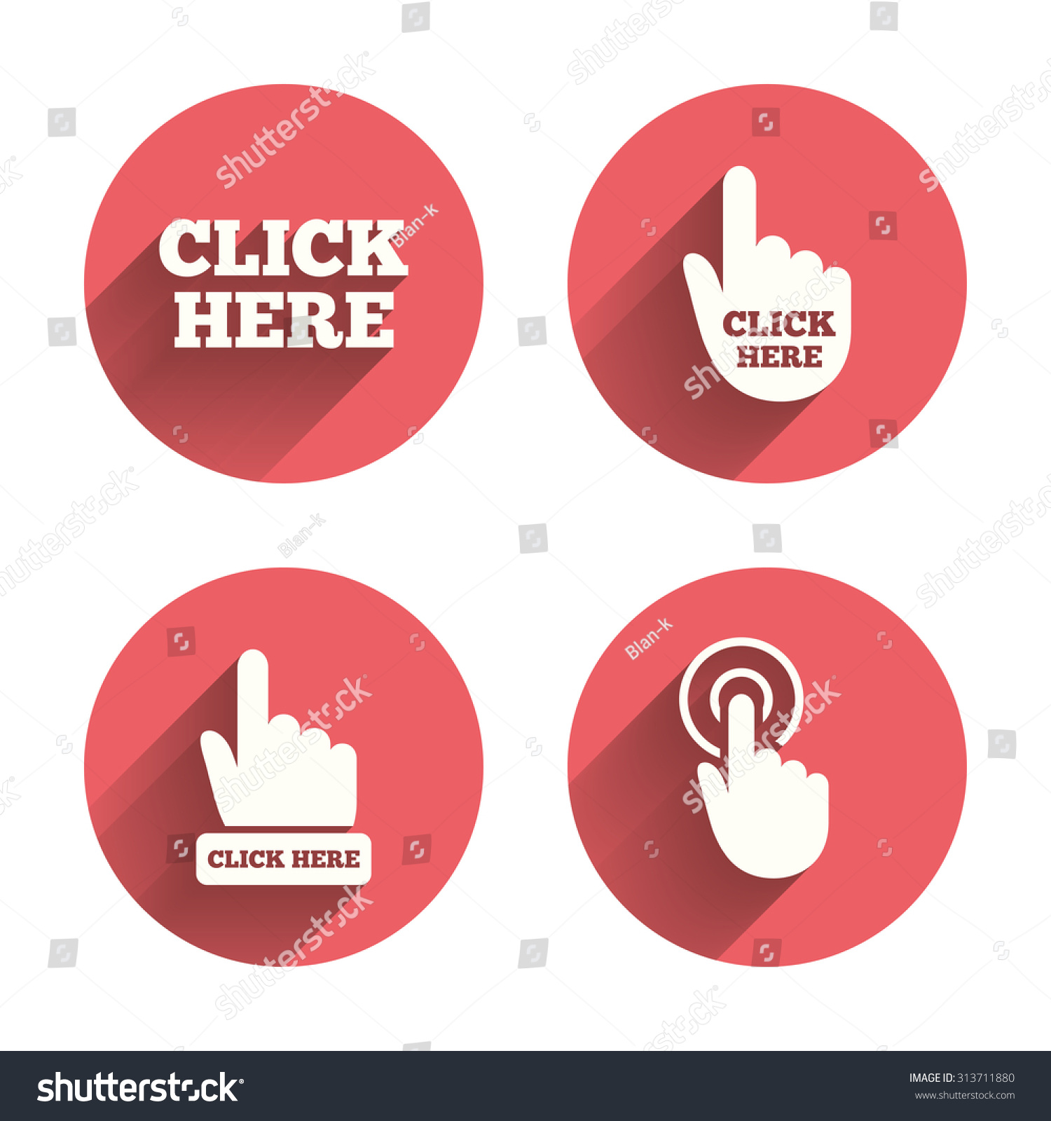 882 Click Here Icon Red Finger Images, Stock Photos & Vectors | Shutterstock