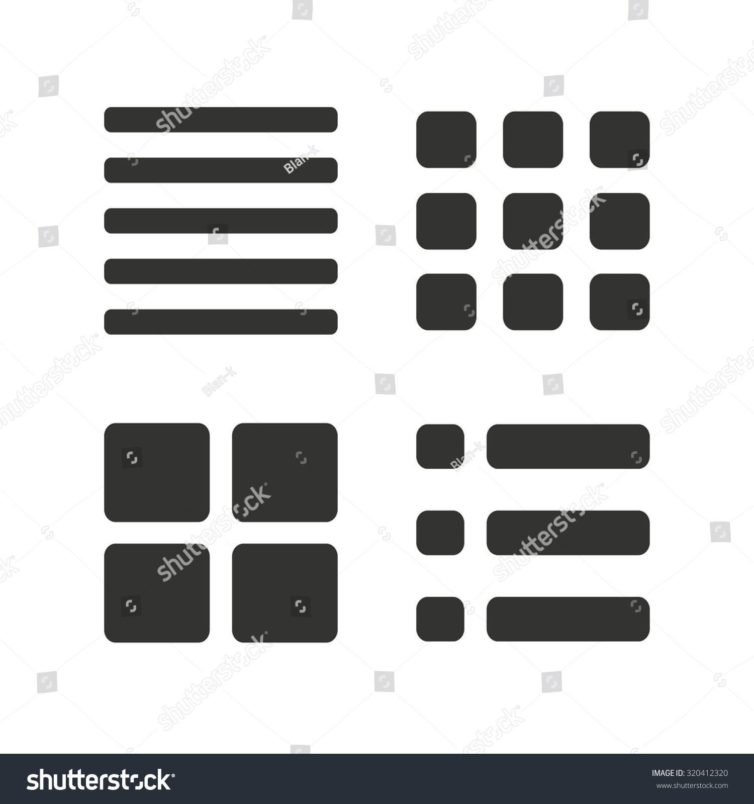 8,841 Grid View Symbol Images, Stock Photos & Vectors | Shutterstock