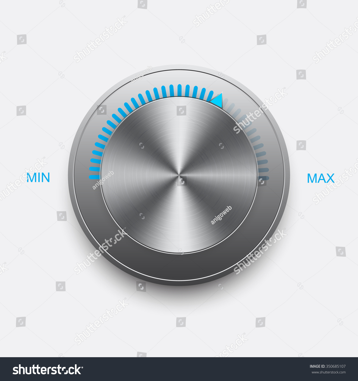 Volume Button Metal Texture Stock Vector (Royalty Free) 350685107 ...