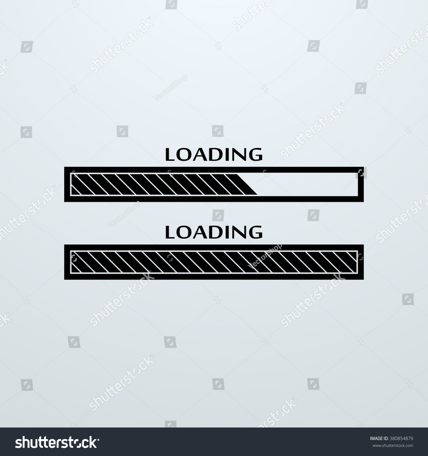 Loading Uploading Downloading Status Bar Icon Stock Illustration 380854879 | Shutterstock