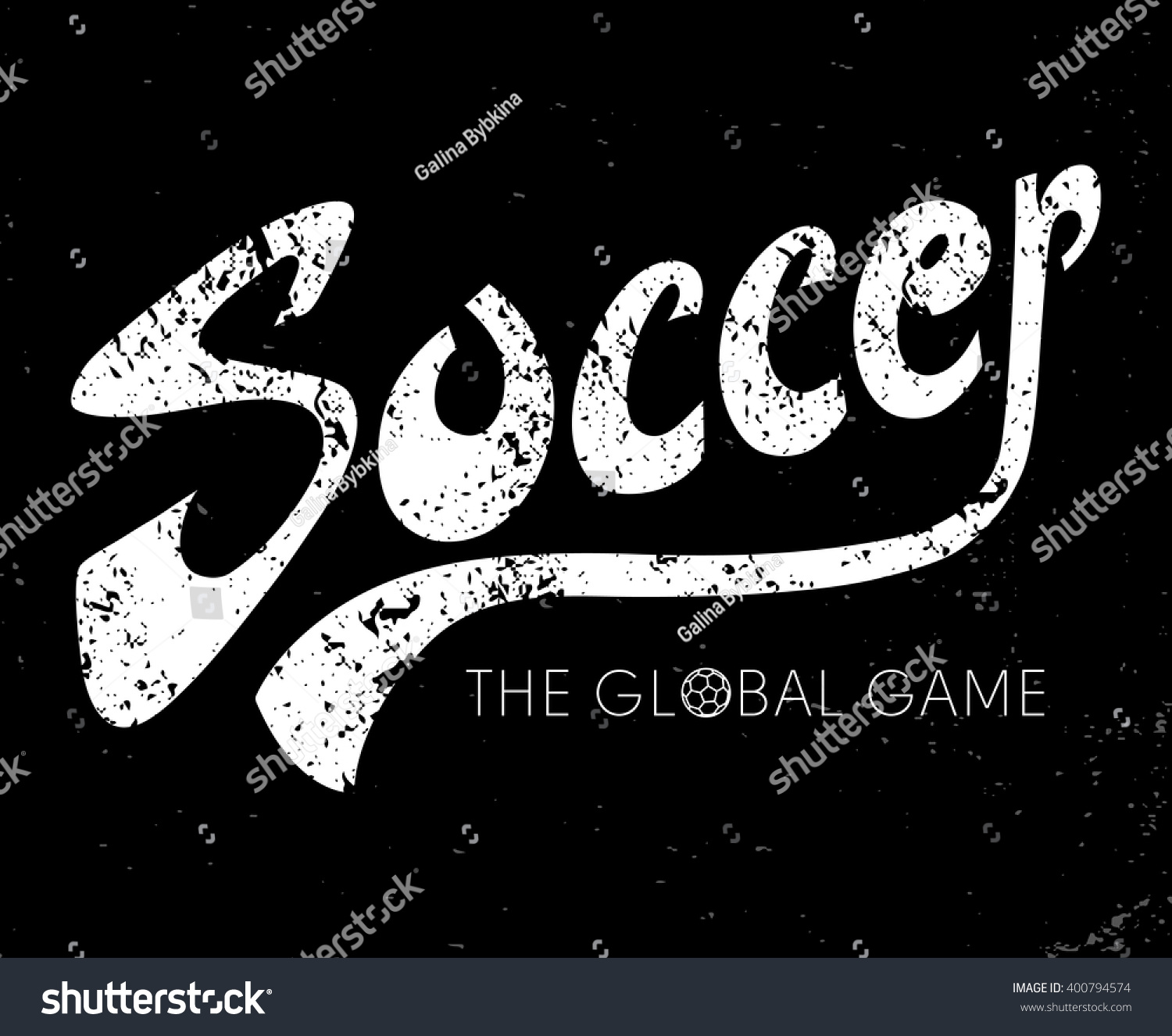 1,355 Soccer Grunge Lettering Images, Stock Photos & Vectors | Shutterstock