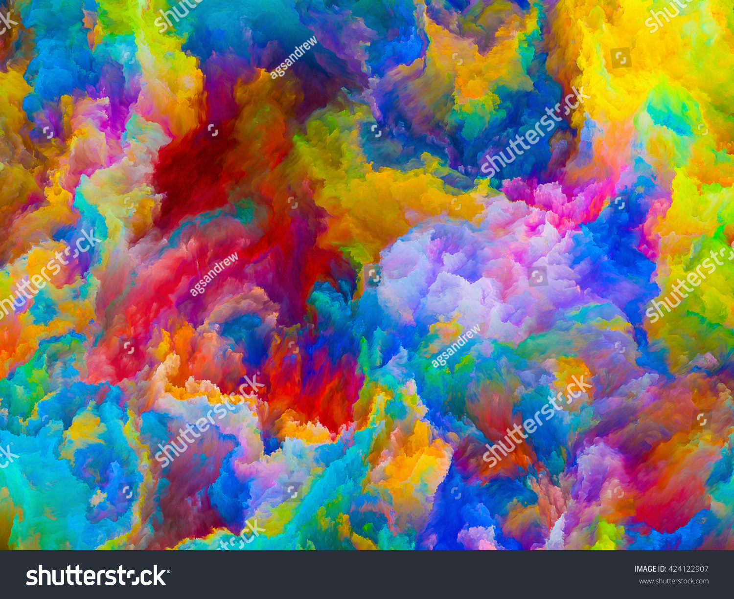 Colors Imagination Series Composition Colorful Three Stock Illustration ...