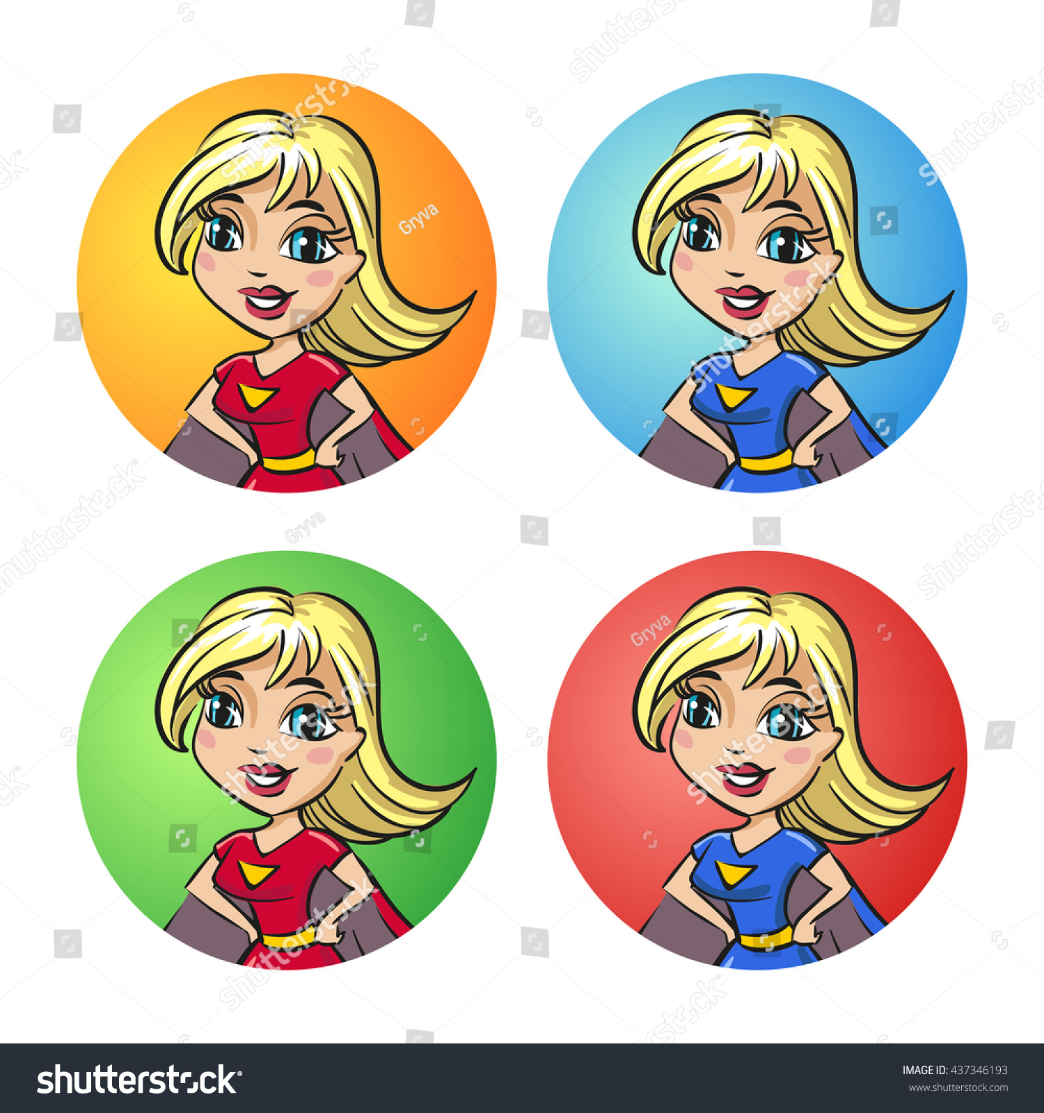 Supergirl Cartoon Character