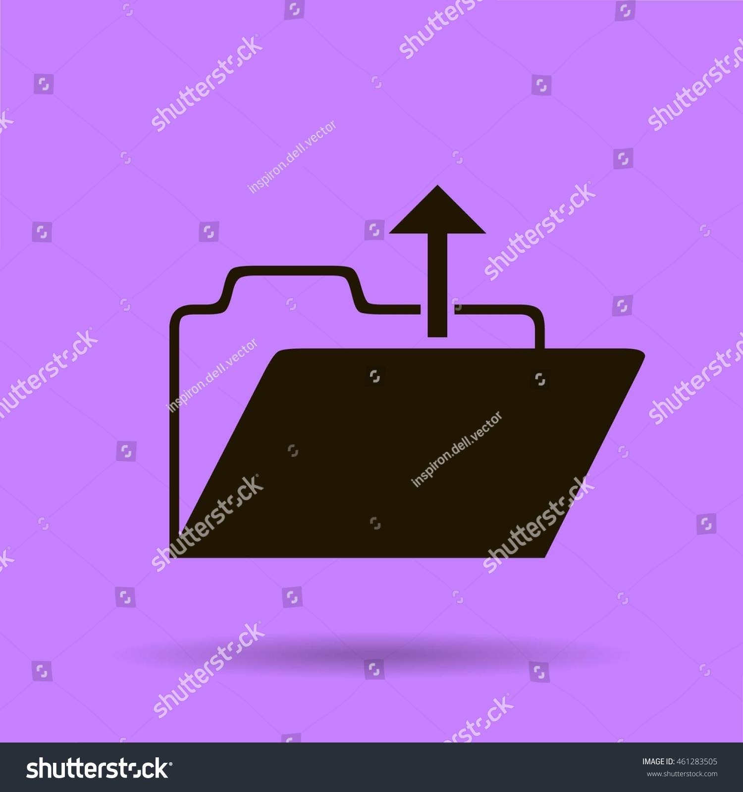 Open Folder Icon Stock Vector Royalty Free 461283505 Shutterstock