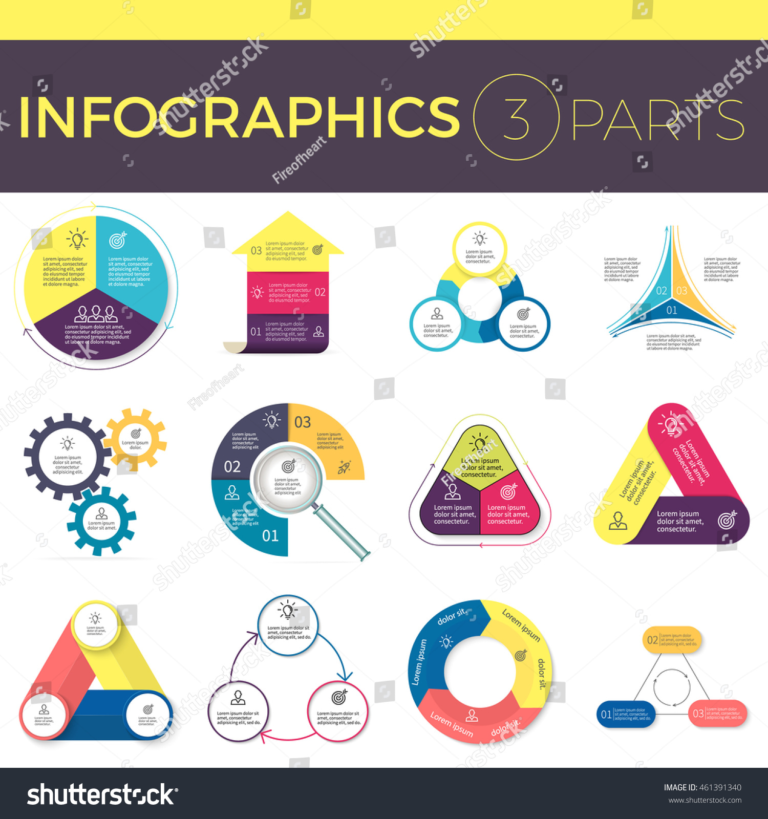 246 Infografía Tres Lupas Images, Stock Photos & Vectors | Shutterstock