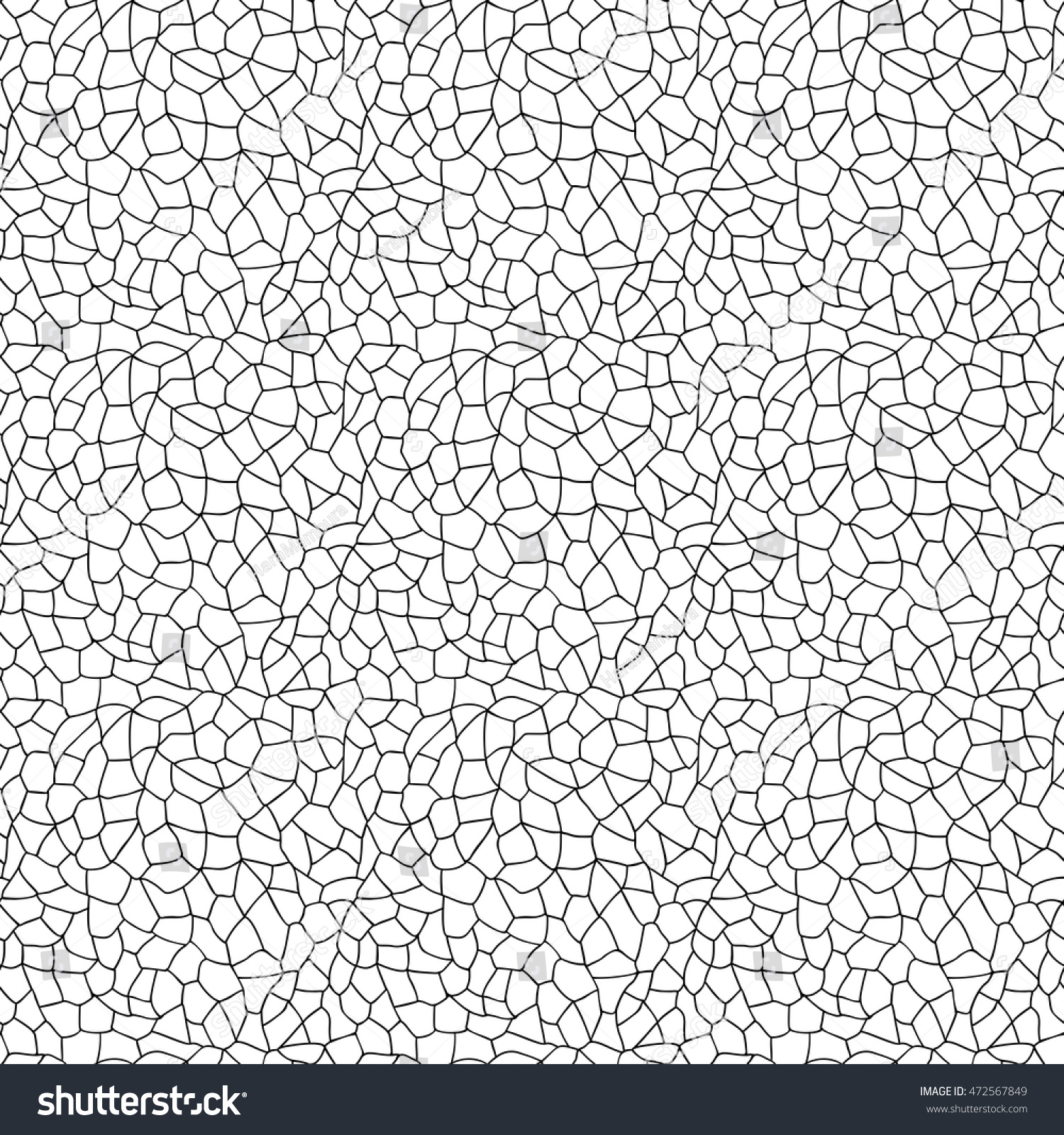 Seamless Texture Random Network Fractures Irregular Stock Vector Royalty Free 472567849