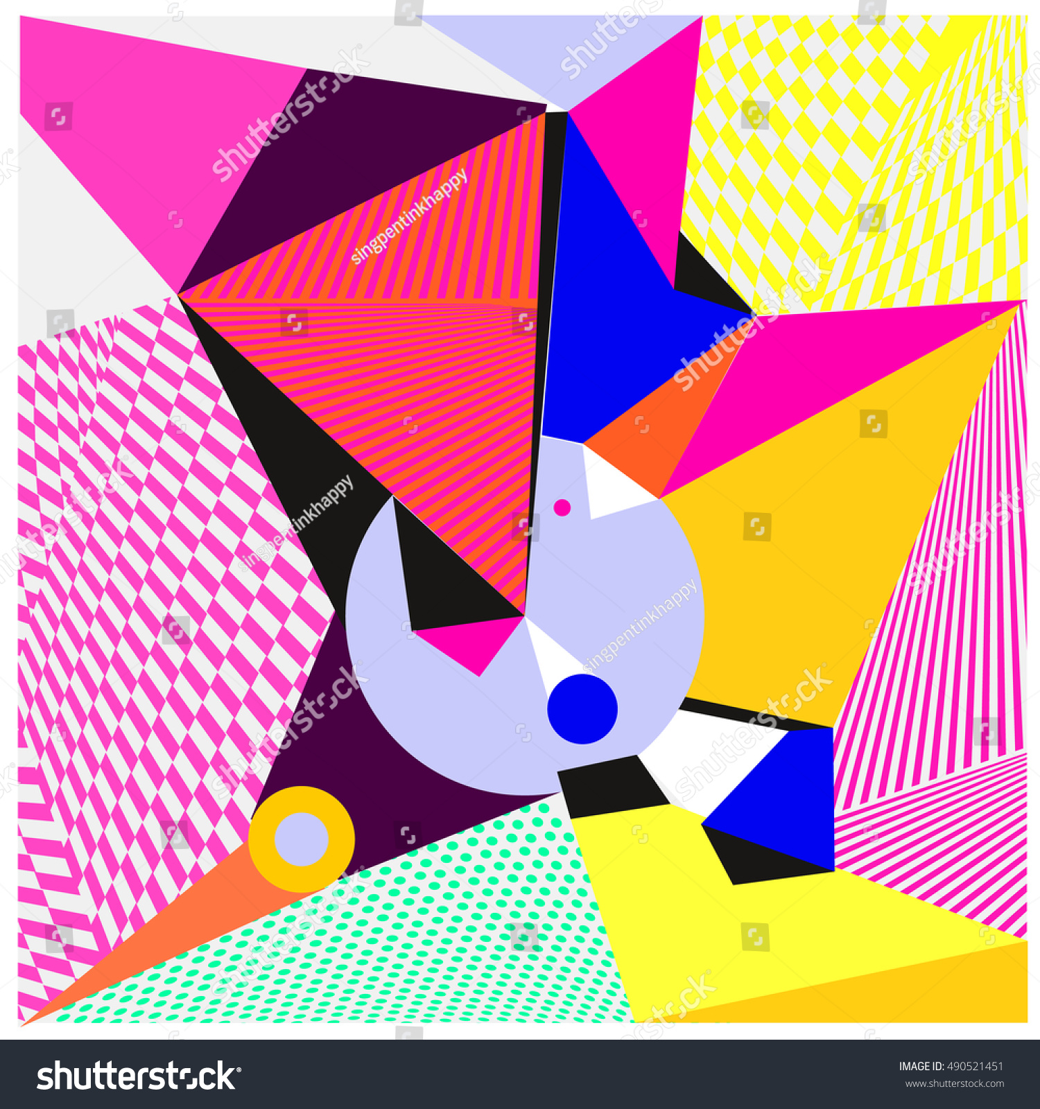 Abstract Modern Triangles Background Pattern Illustration Stock Vector ...