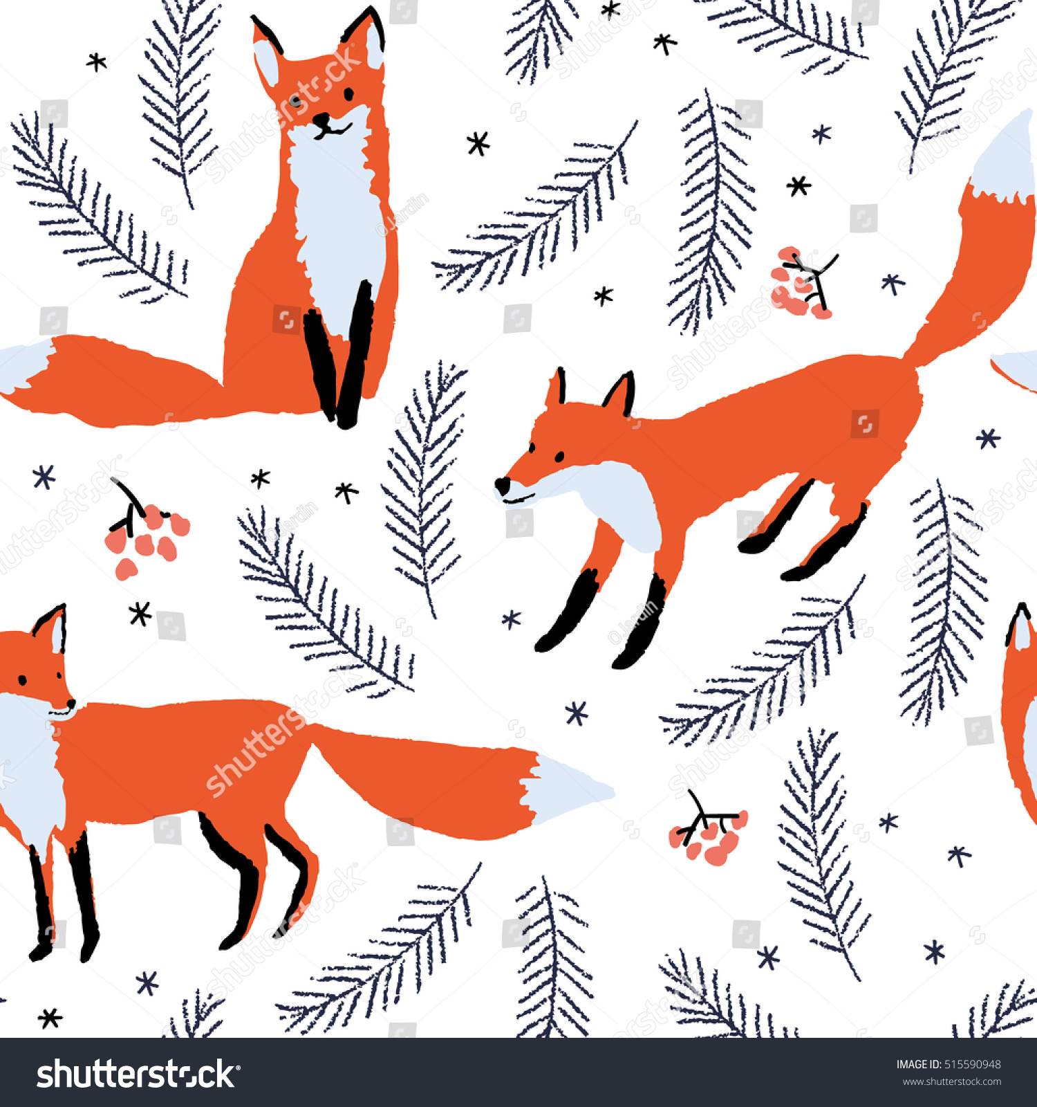 Winter Animal Pattern: Over 71,143 Royalty-Free Licensable Stock ...