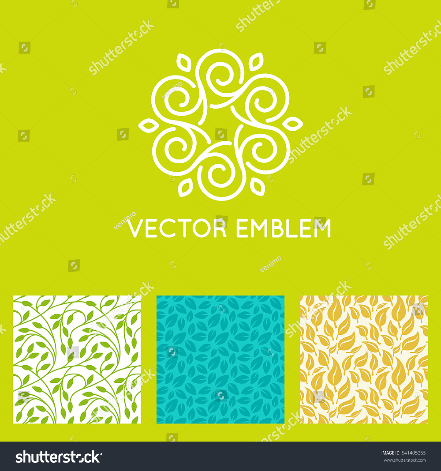 Vector Set Logo Design Templates Seamless Stock Vector (Royalty Free ...