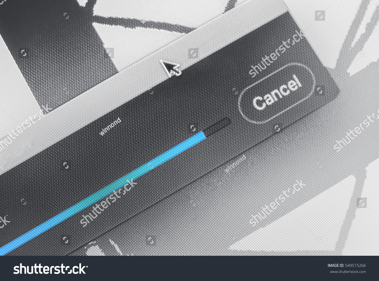 Statusbar Software Progress Running On Computer Stock Photo 549515266 ...