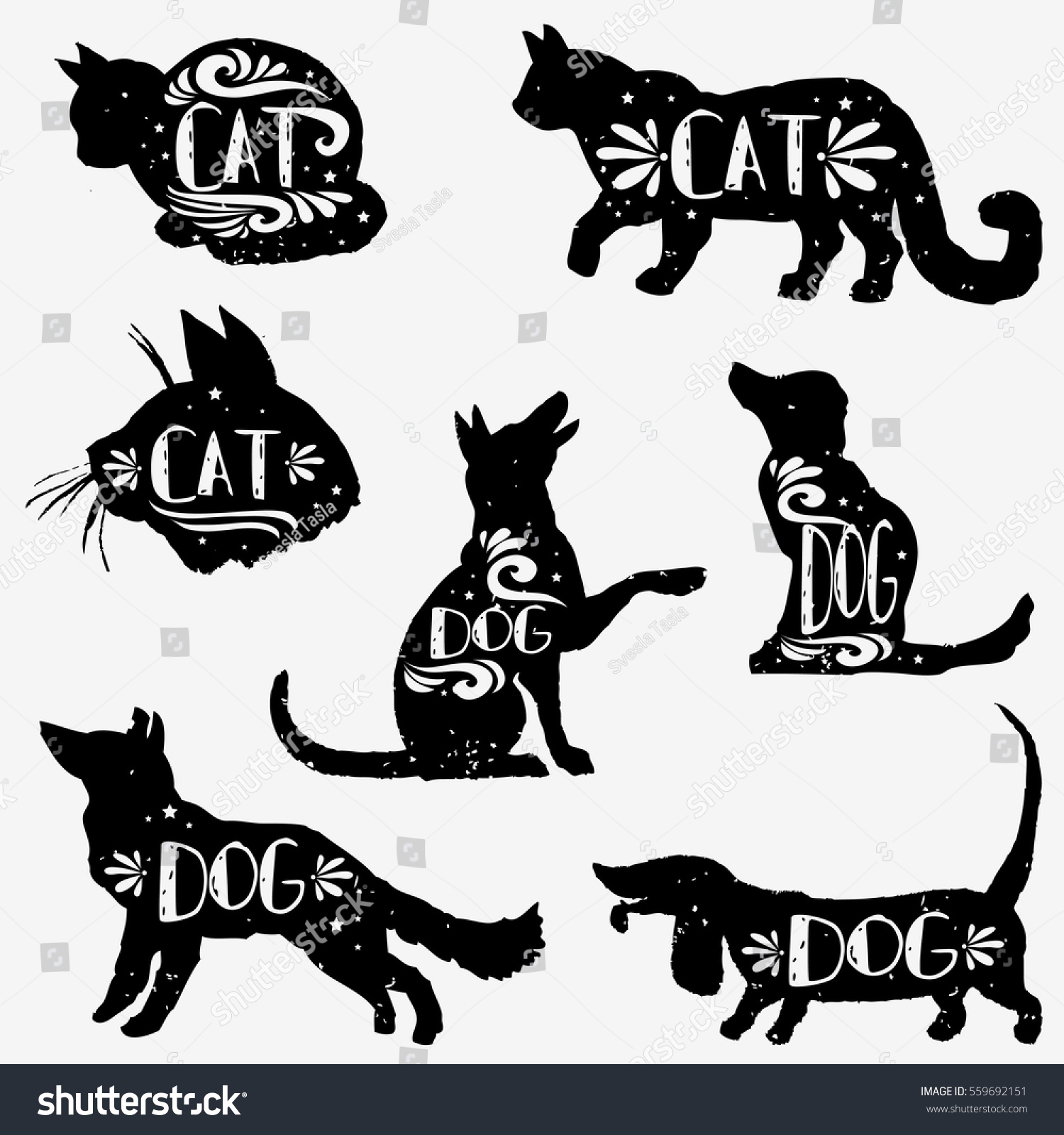 6,454 Dog Silhouette Painting Images, Stock Photos & Vectors | Shutterstock