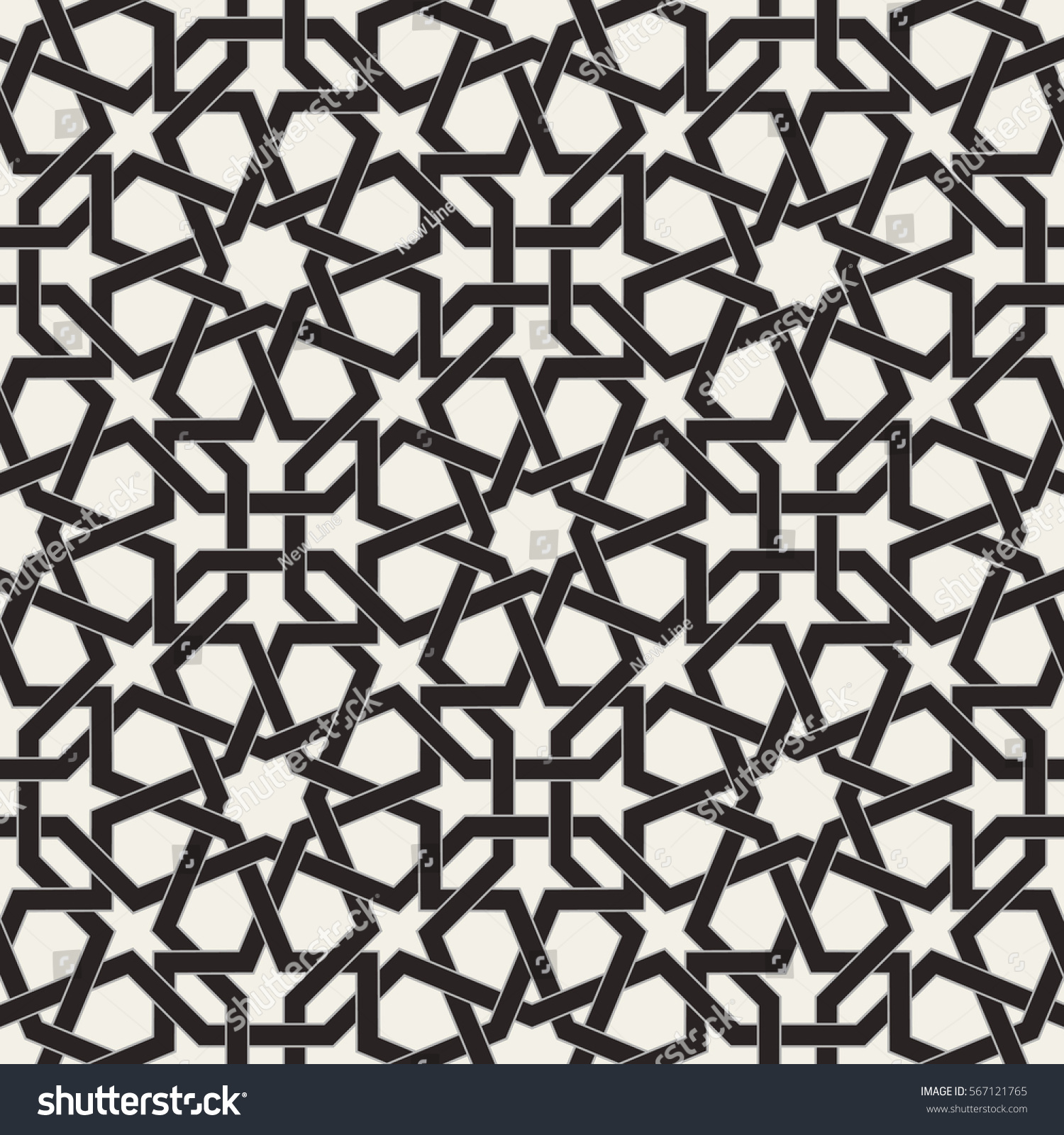 Seamless Pattern Intersecting Stripes Poly Lines Stock Vector Royalty Free 567121765