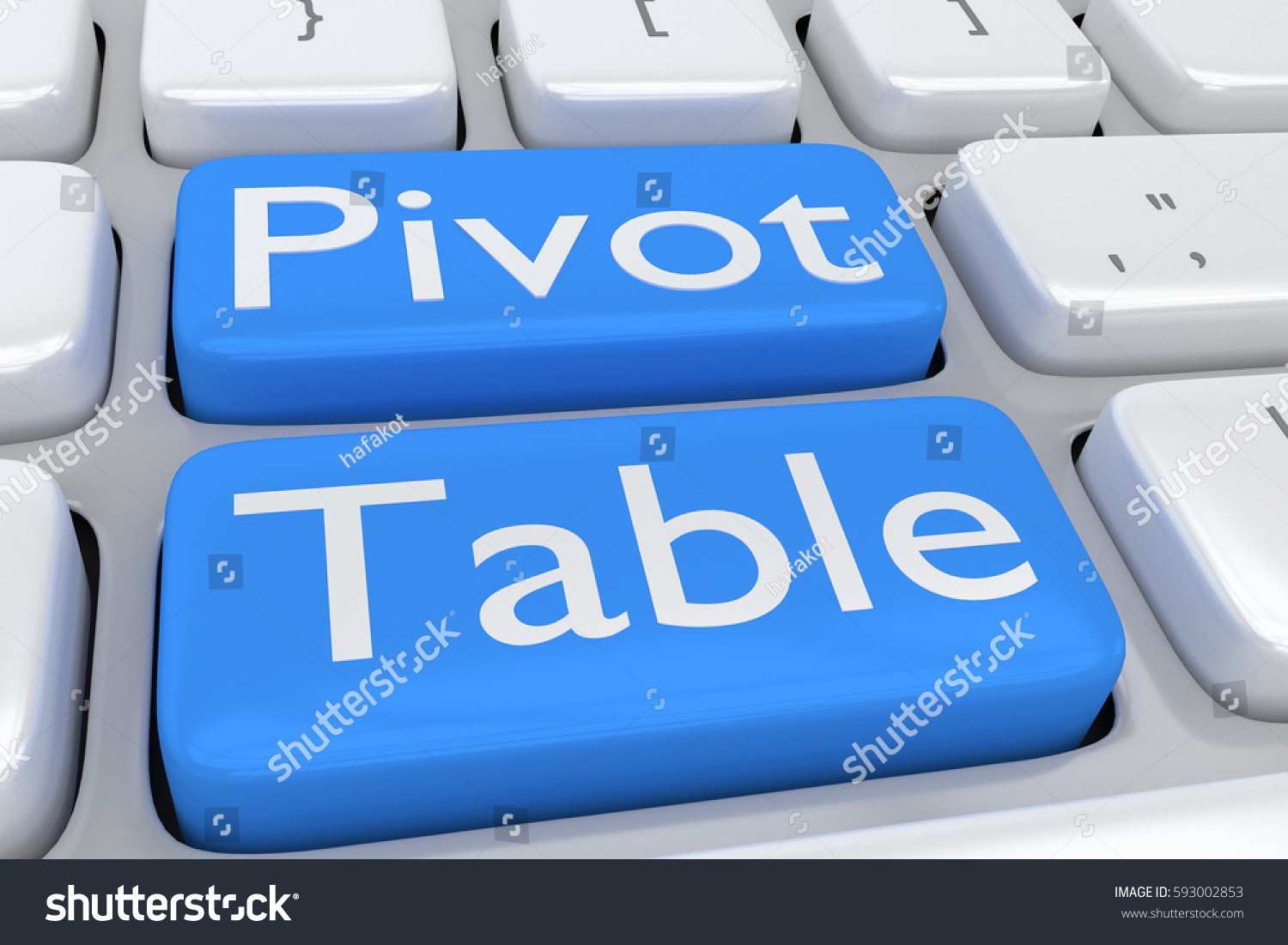 3d-illustration-computer-keyboard-script-pivot-stock-illustration