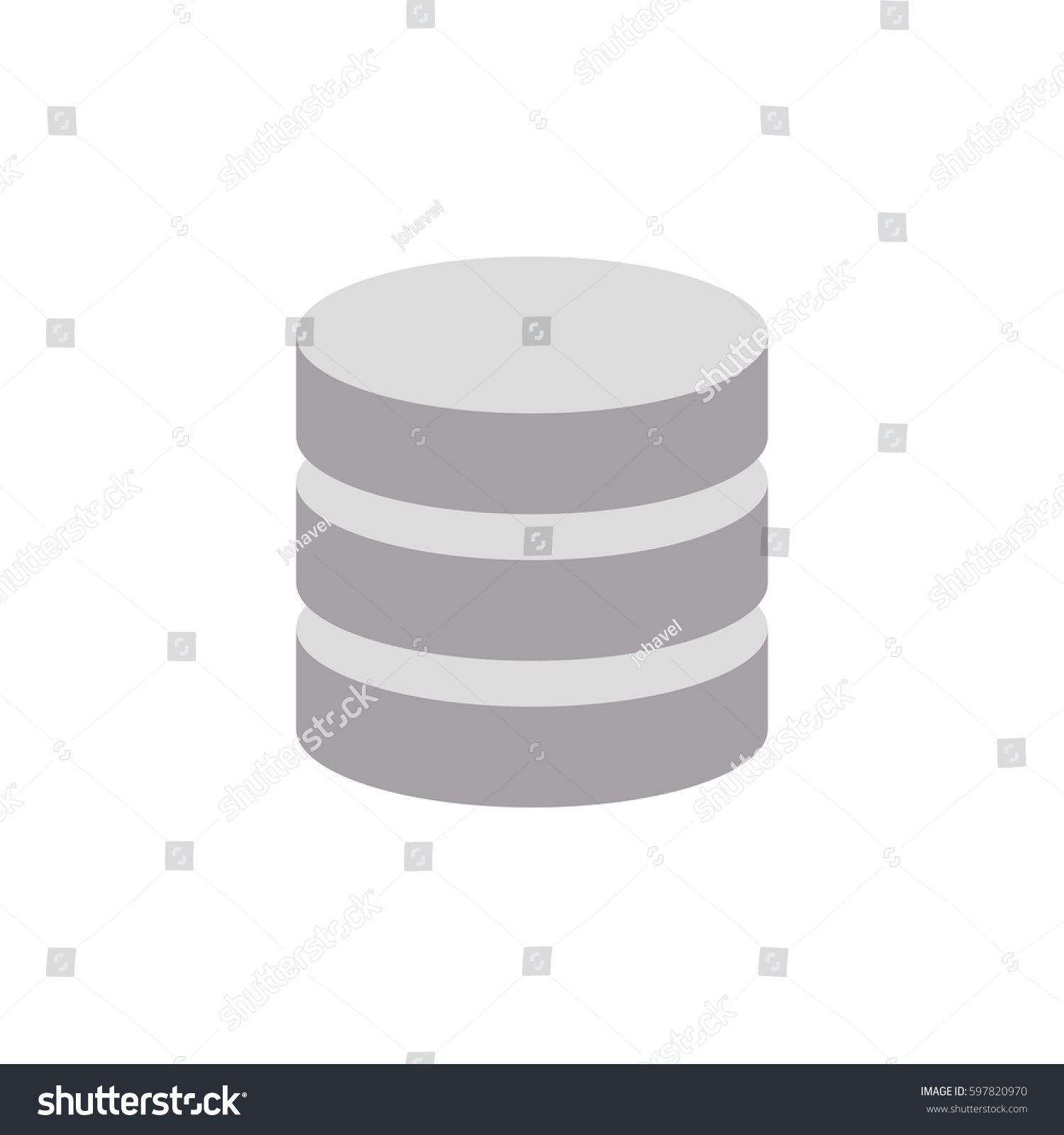Virtual Database Storage Stock Vector (Royalty Free) 597820970 ...