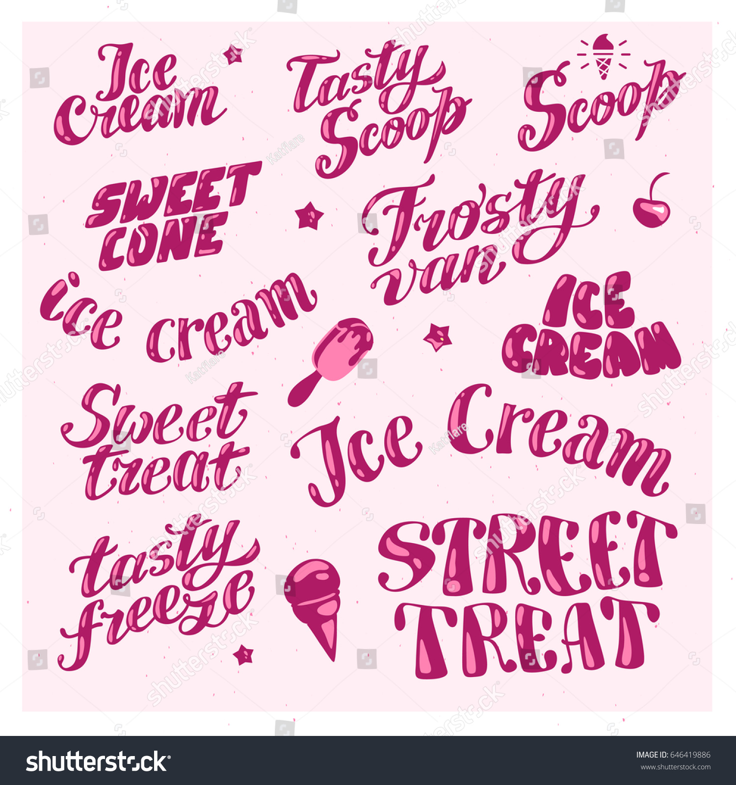 732 Font Ice Cream Cone Letters Images, Stock Photos & Vectors ...