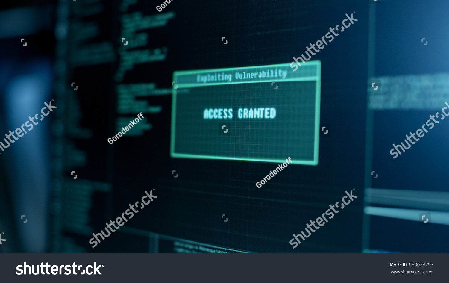 Display Showing Stages Hacking Progress Exploiting Stock Photo 680078797 | Shutterstock