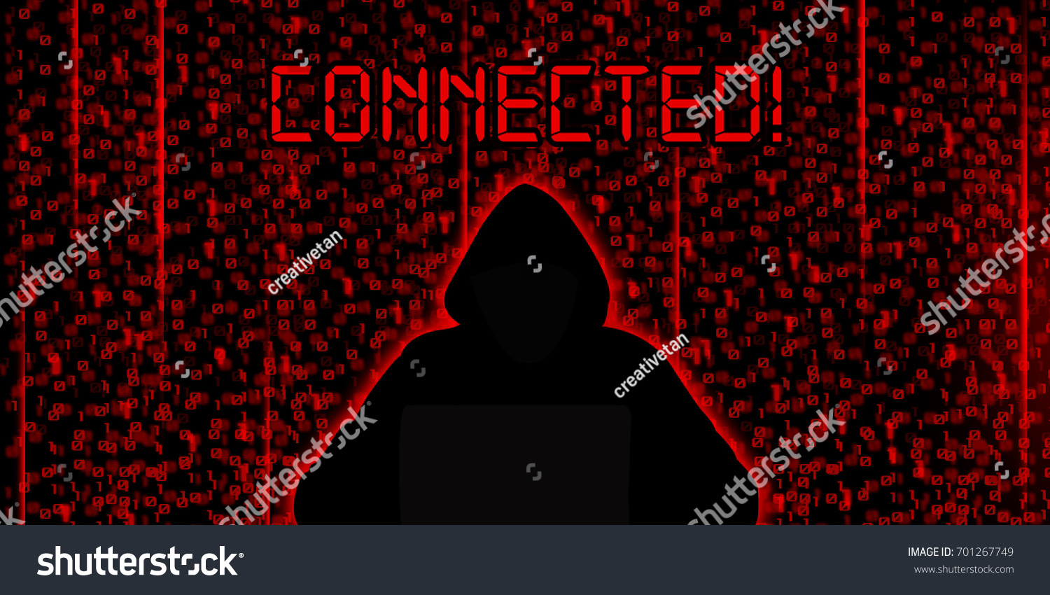 Ilustrasi Stok Conceptual Image Hacker Connected Background Wallpaper ...