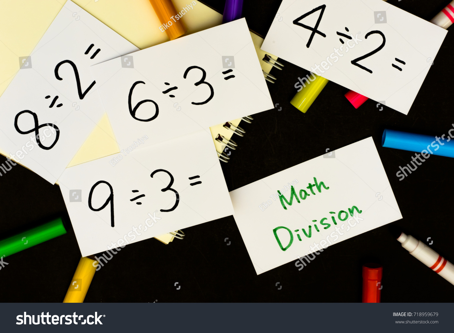 Math Division Sketchbook Pens On Black Stock Photo 718959679 Shutterstock Math Division Sketchbook Pens On Black Stock Photo 718959679 Shutterstock