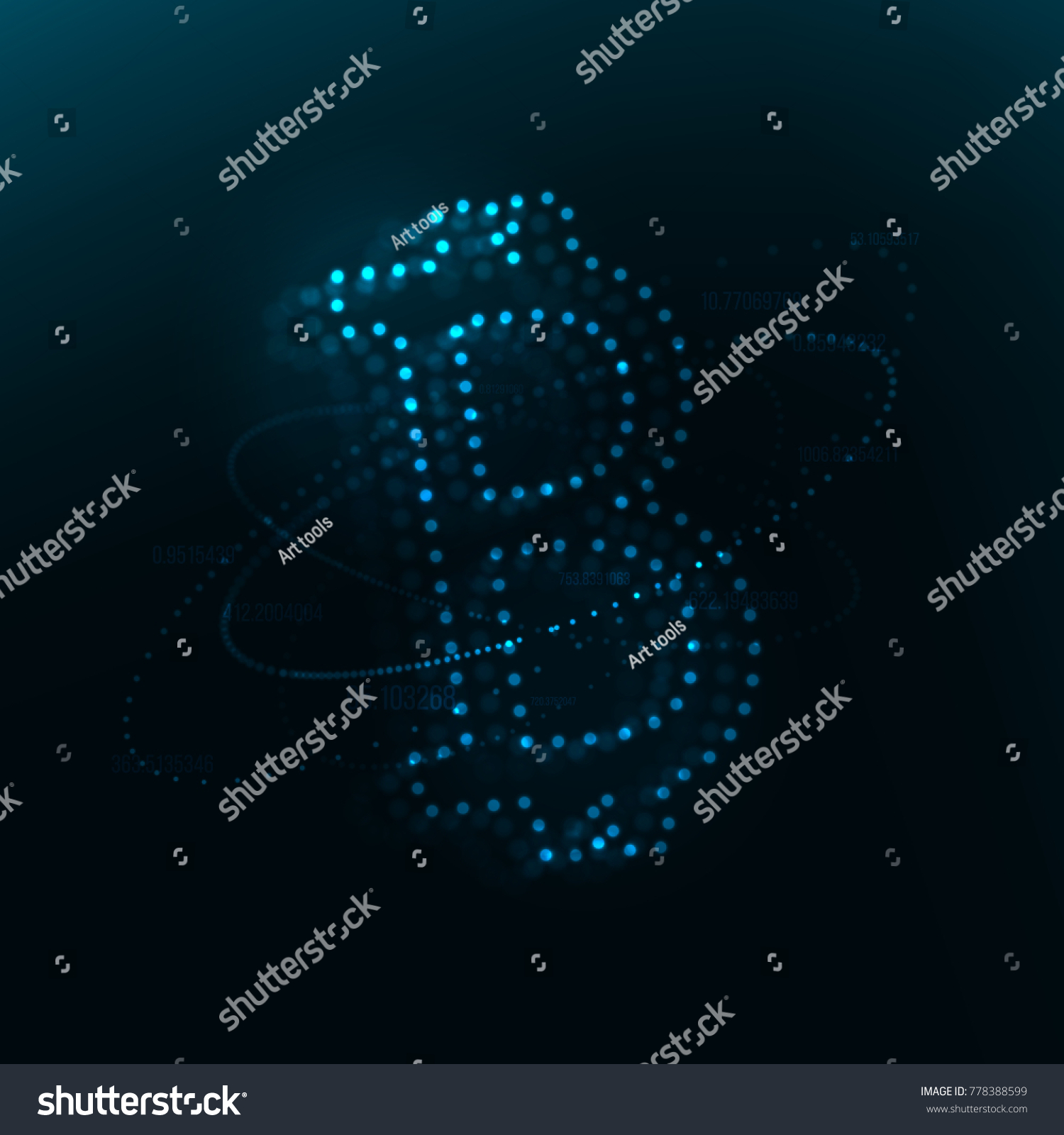 Bitcoin 3d Object Consists Glowing Blurred: เวกเตอร์สต็อก (ปลอดค่าลิขสิทธิ์) 778388599 ...
