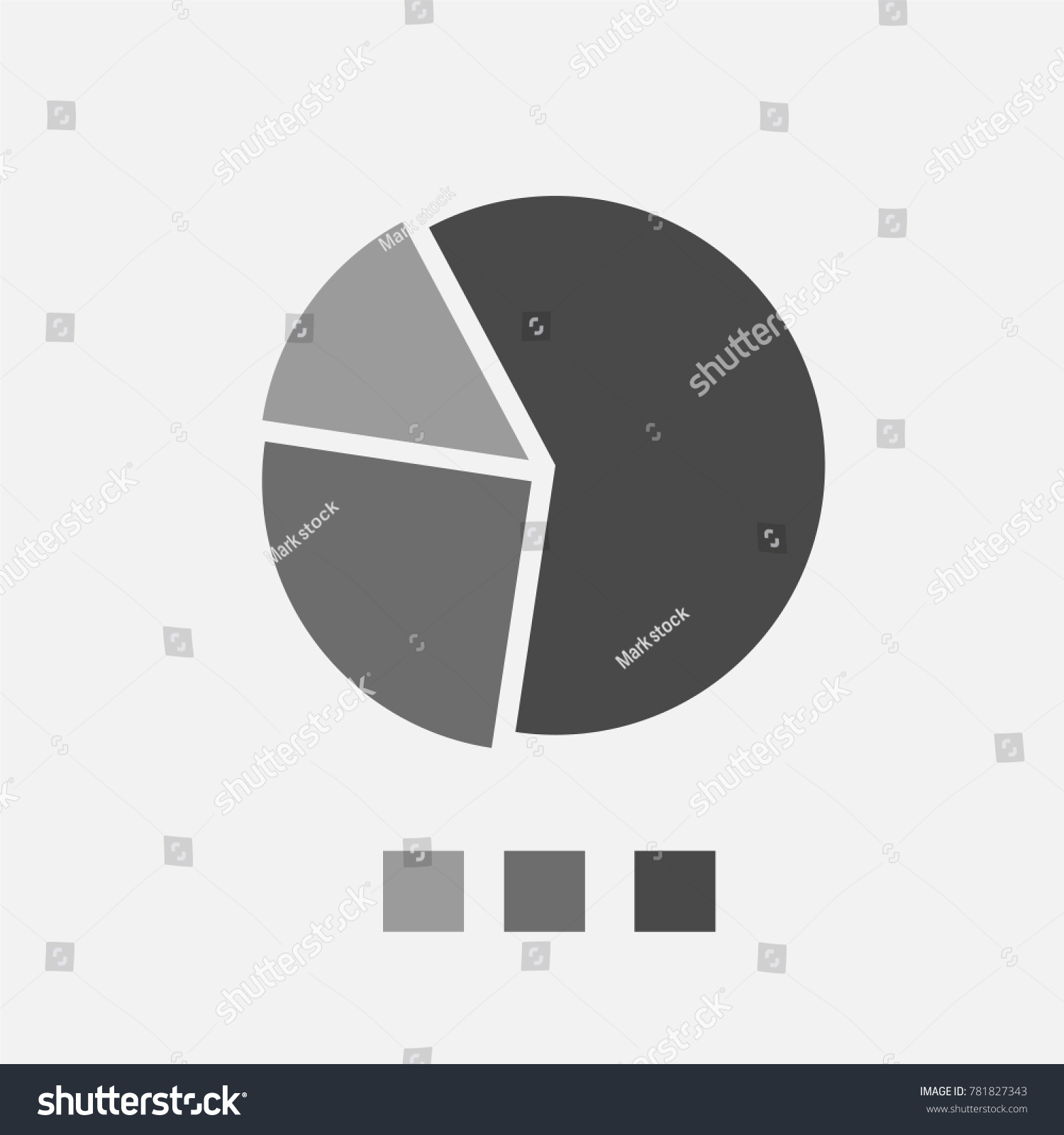 Pie Chart Data Presentation Graph Business Stock Vector (Royalty Free ...