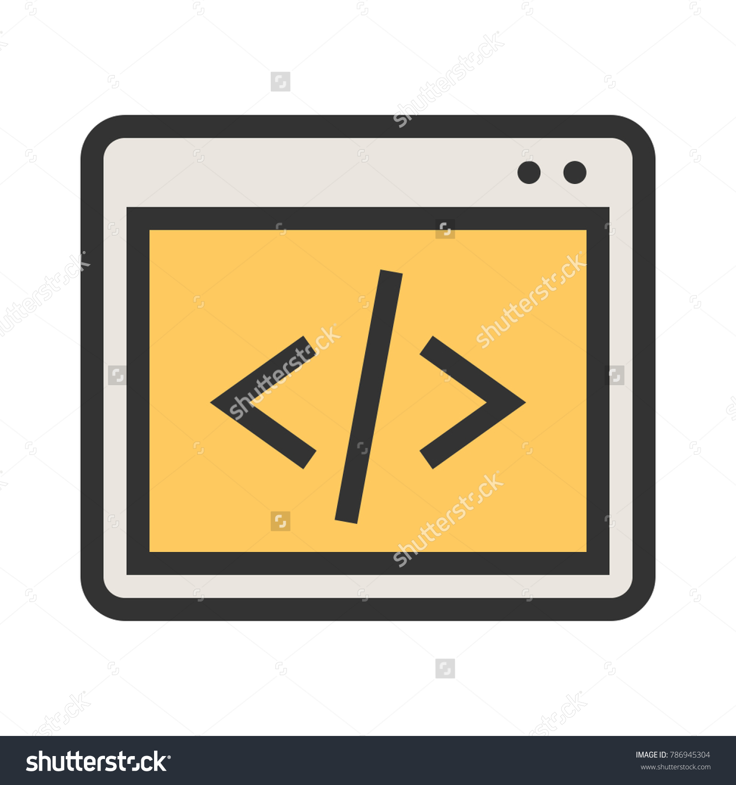 Programming Code Coding Stock Vector (Royalty Free) 786945304 ...